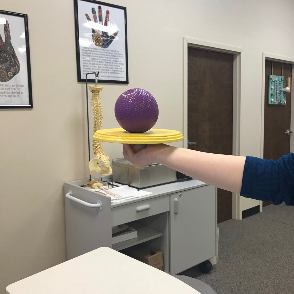 Hand print Wobble board- just for the hand! I am in the process of mak ...